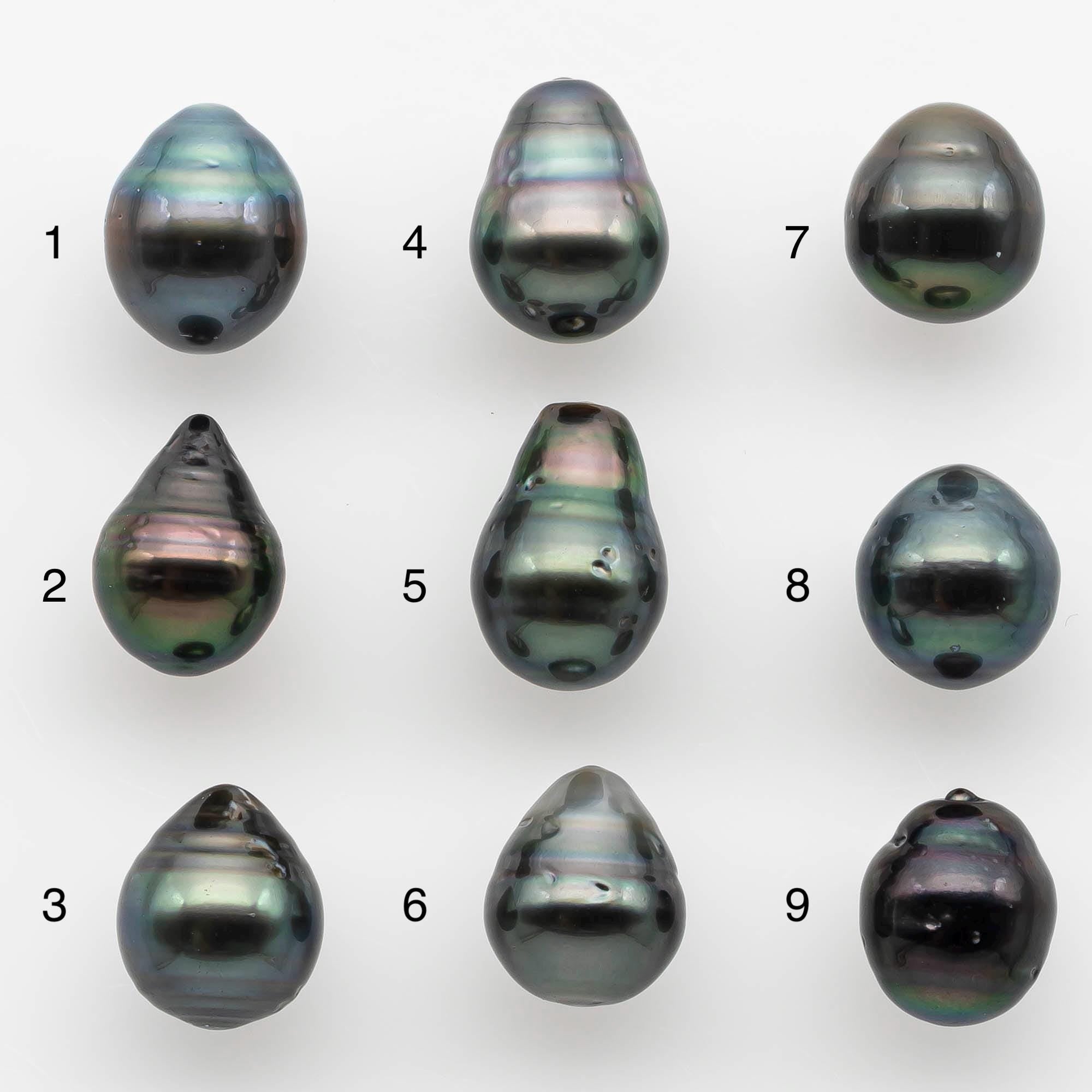 9-10mm Tahitian Pearl with High Luster and Natural Color, One Piece Un ...
