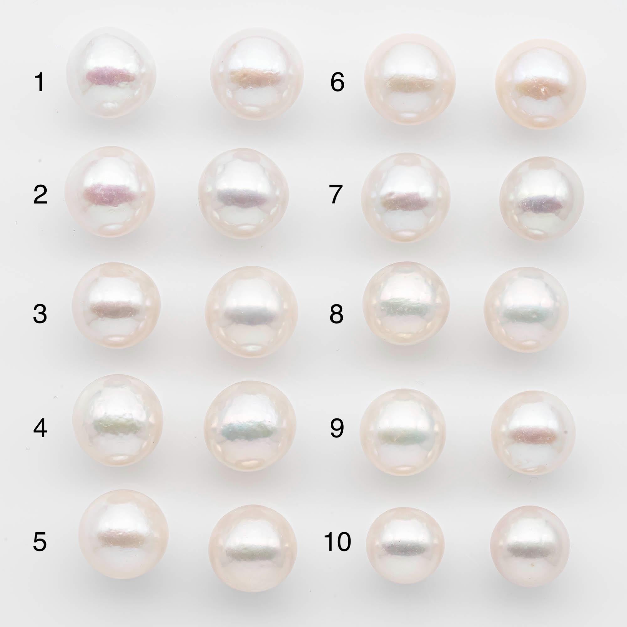 11-12mm Edison Pearls – Matching Loose Pair, White with Blemishes (Bes ...